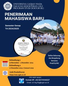 Penerimaan Mahasiswa Baru Program Doktoral FKG UGM 2024/2025 - Fakultas ...