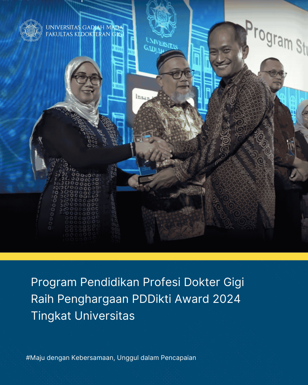 Prodi Profesi Dokter Gigi FKG UGM Raih Penghargaan PDDikti Award 2024 ...